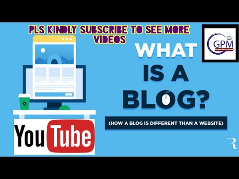 Elementary Meaning of a Blog and Website