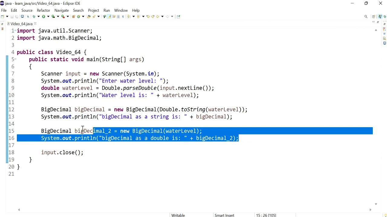Java 64: Truncate a double using BigDecimal