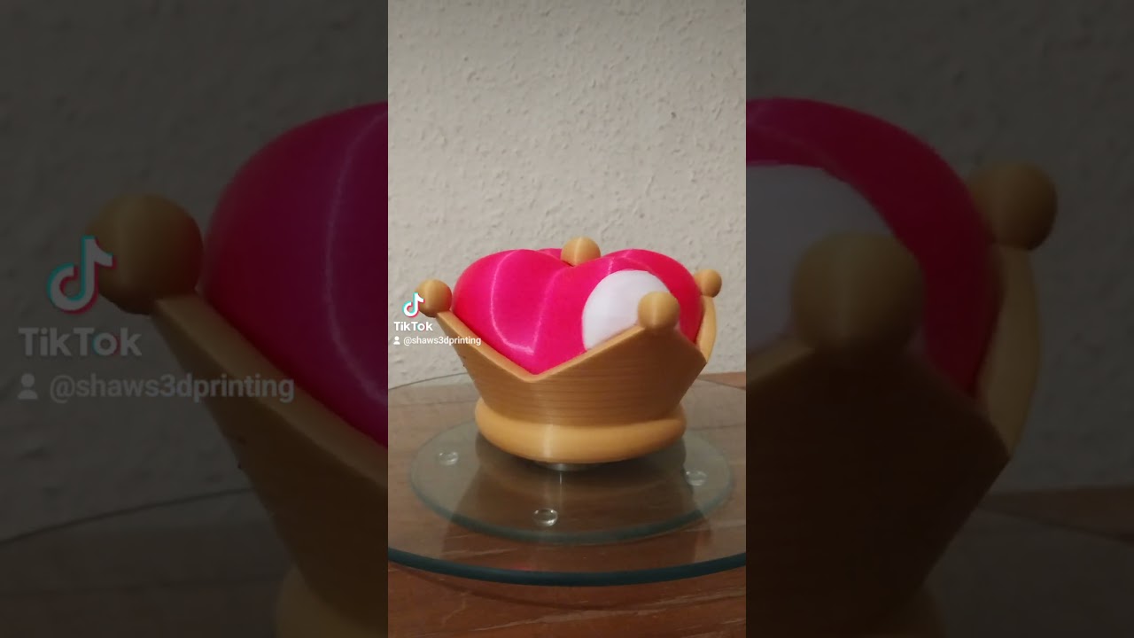 Bowserette Crown 3D Printed @shaws3dprinting
