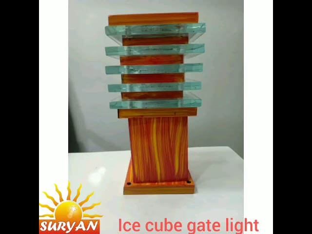 PILLAR GATE LIGHTS - GIH-G01 - ICE Cube Glass No.1 Manufacturer from ...
