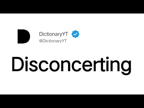 Disconcerting Meaning in English