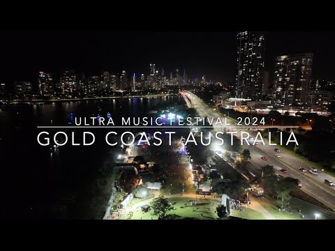 Ultra Music Festival 2024 - Gold Coast Australia - Drone 4k