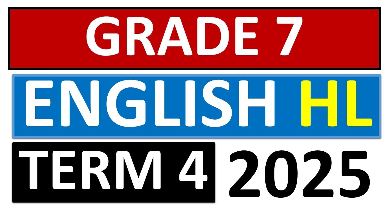 MEMO GRADE 7 ENGLISH PAPER 1 TERM 4 THUNDEREDUC ENGLISH HOME LANGUAGE GRADE 7 MEMO THERM 4 ENG HL