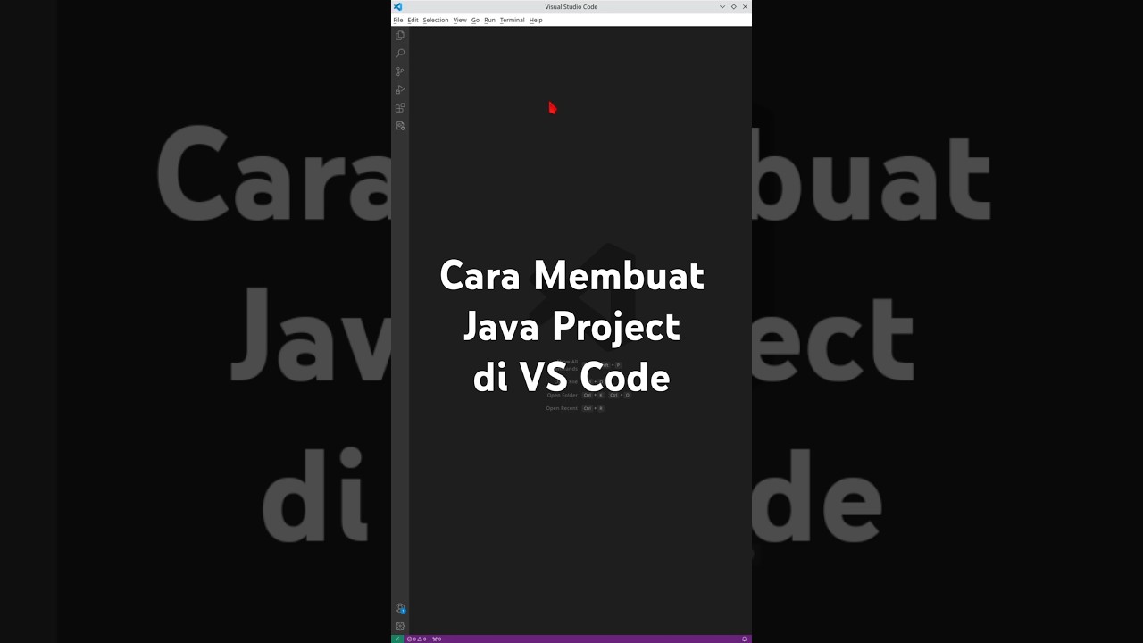 Cara Membuat Java Project di VS Code