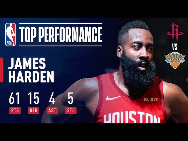 James Harden top 5 highest scoring games