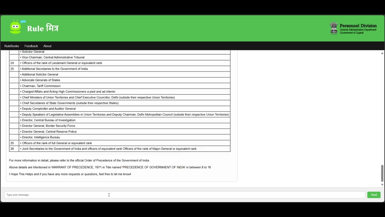 Rule- Mitra | New India Vibrant Hackathon 2023 | PS008002  | TM000666 | SSIP |