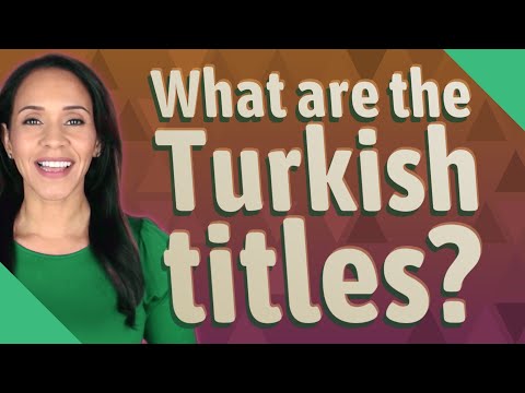 What are the Turkish titles?
