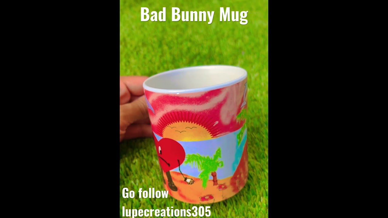 Bad Bunny Verano sin ti Mug, personalized bad bunny mug, sublimation mug