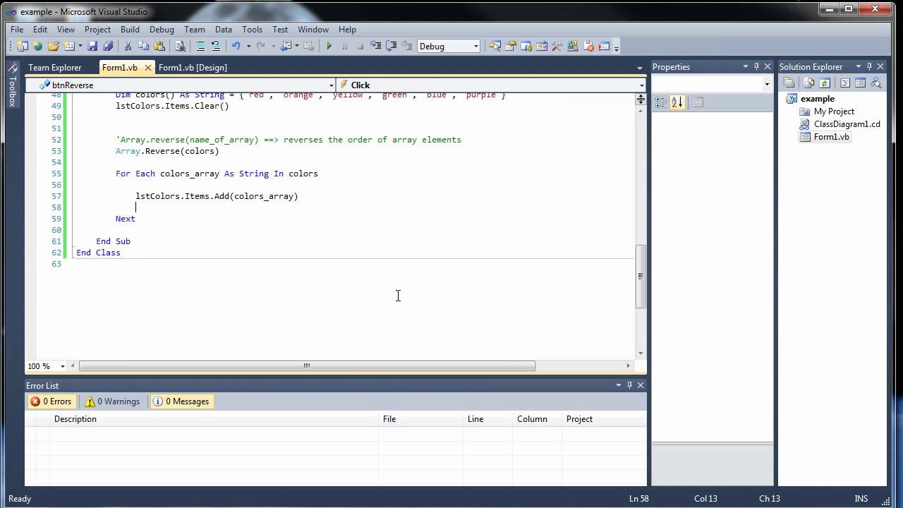 Visual Basic Tutorial 14 - Arrays