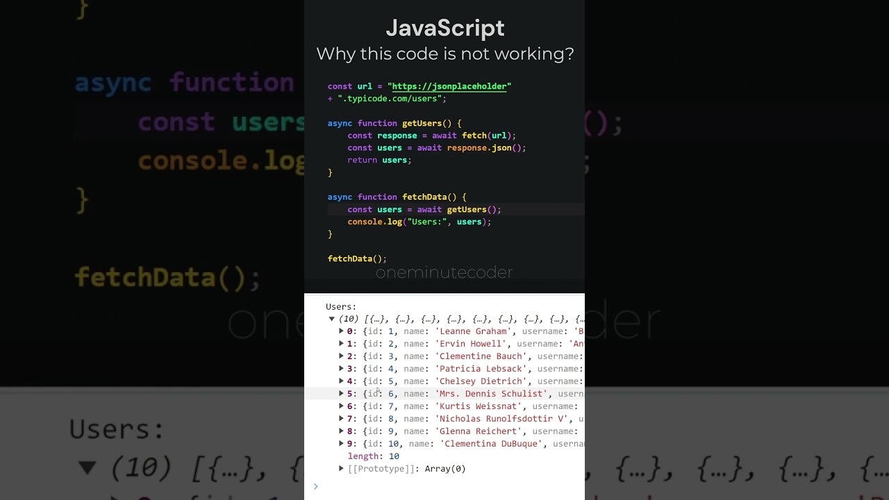JavaScript: Why this code is not working? (Answered)