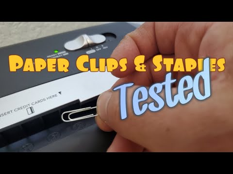 01 - Do Cheap Shredders Shred Staples and Paper Clips