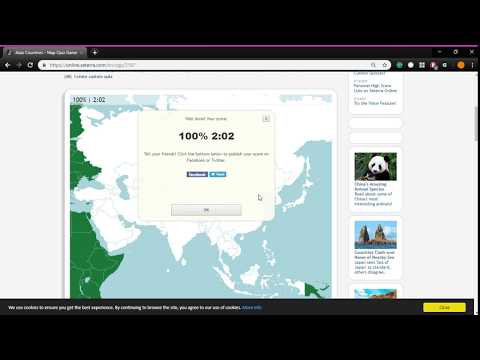 Asia Countries - Map Quiz Game - mpog ep4