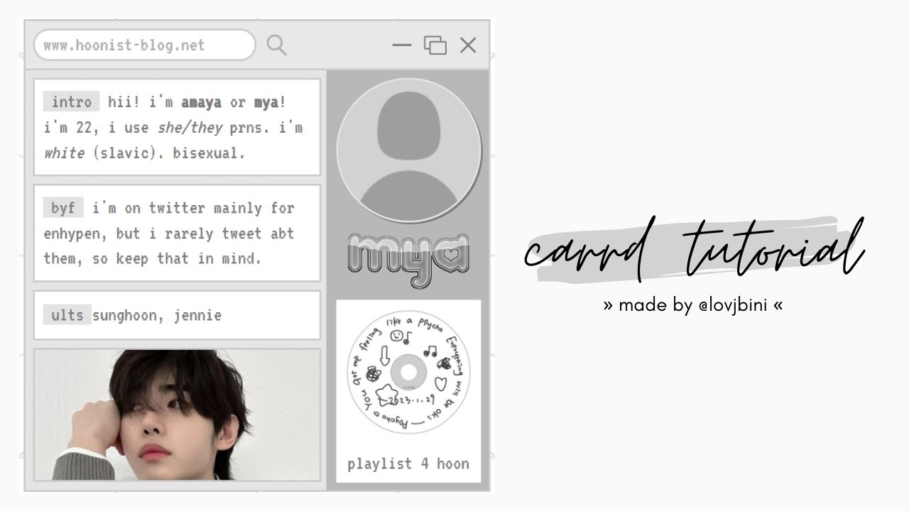 webcore carrd tutorial — © coracrd
