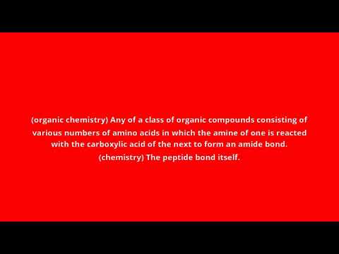 what is the meaning of peptide