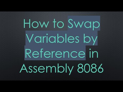 How to Swap Variables by Reference in Assembly 8086