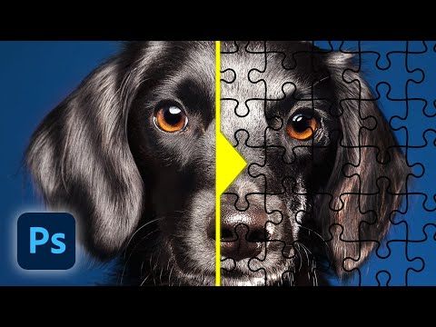 Free and Easy Jigsaw Puzzle Effect On Any Image In Photoshop CC