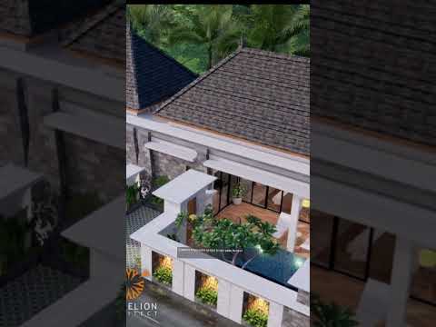 Design exterior Villa Nuansa Tropis #shorts #villatropis #dandelionarchitect