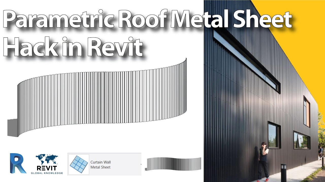 Parametric Metal Sheet Cladding Hack in Revit Tutorial