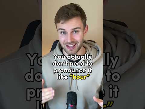 A simple trick to pronounce the word OUR quickly! 💪