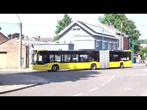 Tec Hainaut, Bus Mercedes citaro GC2 Hybride (82) à Morlanwelz. il provient de Trazegnies ( école )