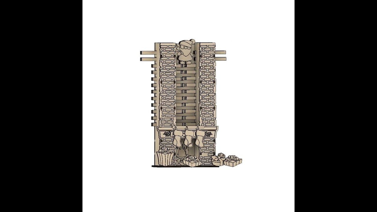 File for laser cut Advent calendar, Christmas decoration, Christmas countdown