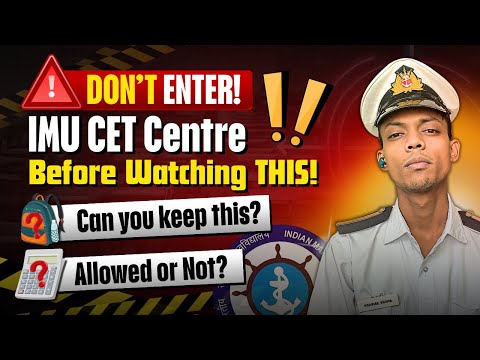 IMU CET Exam Day Guidelines 2025 – Bags, Calculator & More! #imucet #sailor