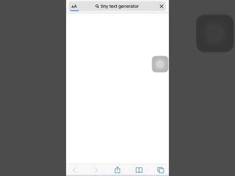 How to get tiny letters