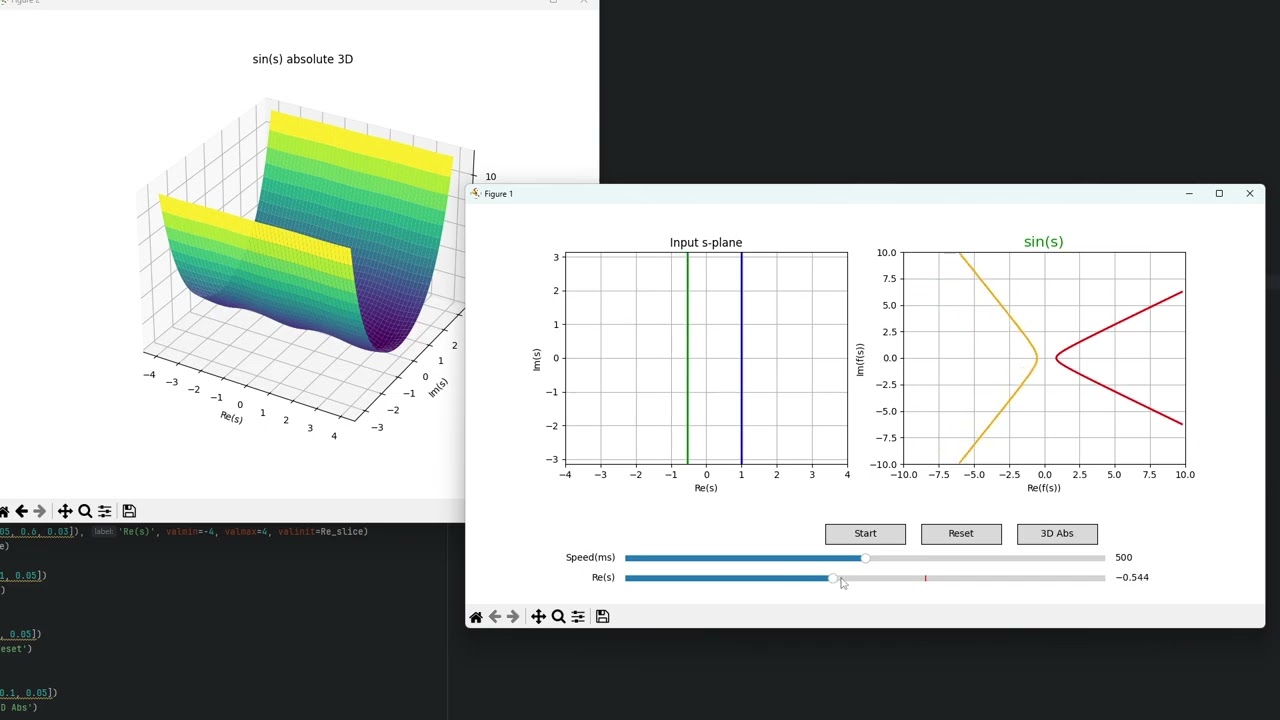 Visualizing Complex Sine Function – Mapping & 3D Magnitude