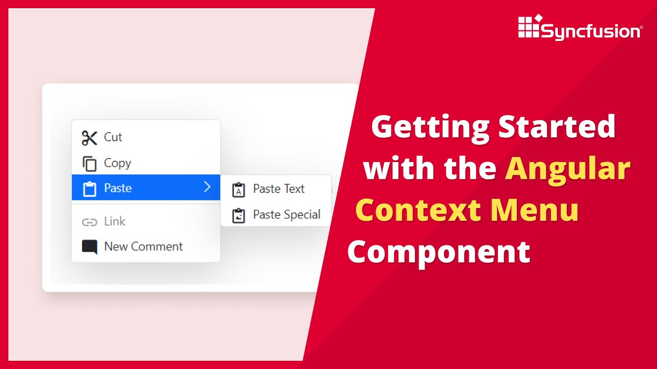 Getting Started with the Angular Context Menu