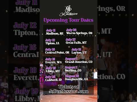 Come on out and see us this summer! Can’t wait to see you!😃💜#jodeemessina #livemusic #concert