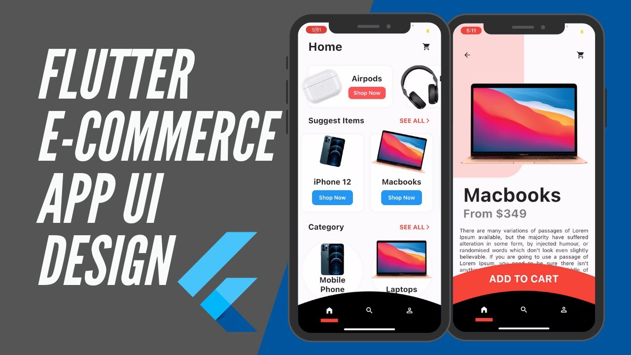 Flutter E-Commerce App - Flutter UI - Speed Code
