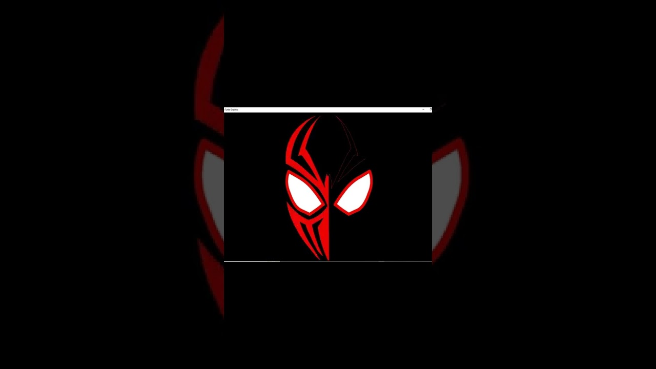 Draw Spiderman using python turtle | #turtle #python