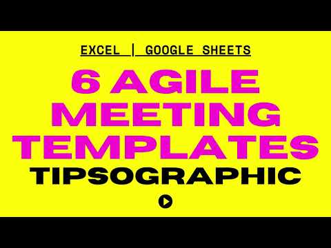 6+ Agile Meeting Templates for Excel & Google Sheets ► Free Download