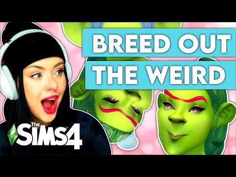BREED OUT THE WEIRD CHALLENGE // Sims 4 CAS (Create a Sim) Challenge