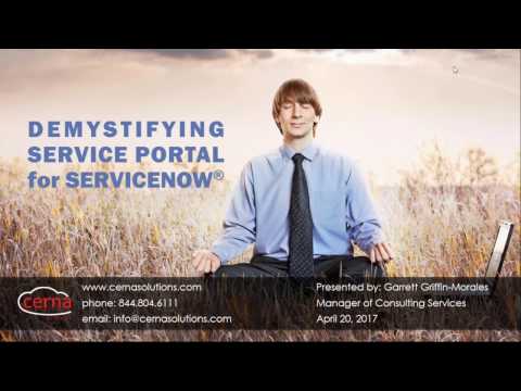 Webinar: Demystifying Service Portal for ServiceNow