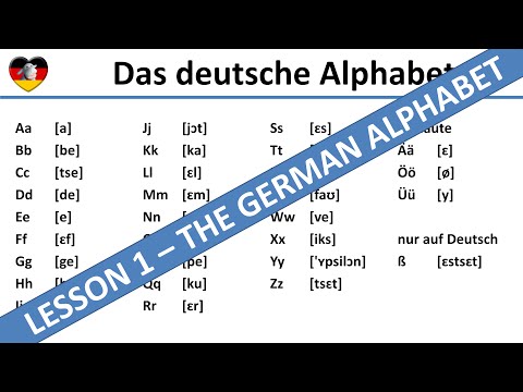 The German Alphabet - Learn German (Lesson 1) - Complete A1-B1 Course - deutsches Alphabet