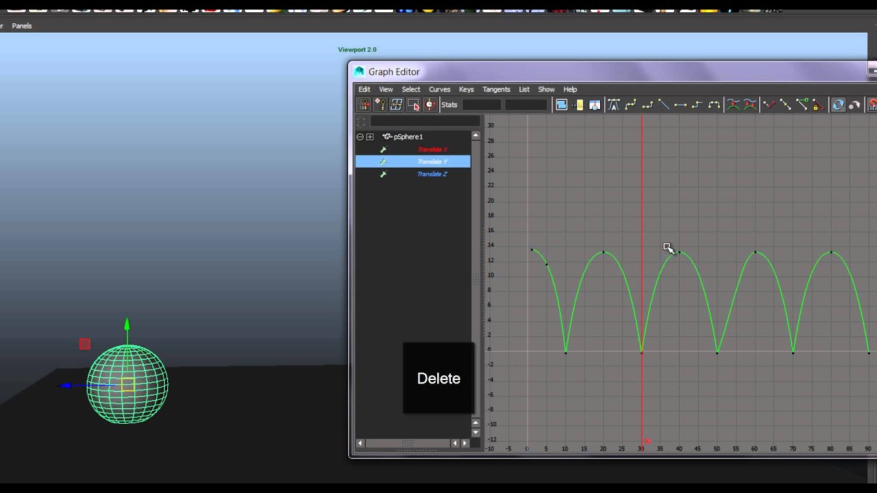 Maya animation basics: Bouncing Ball