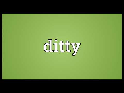 Ditty Meaning
