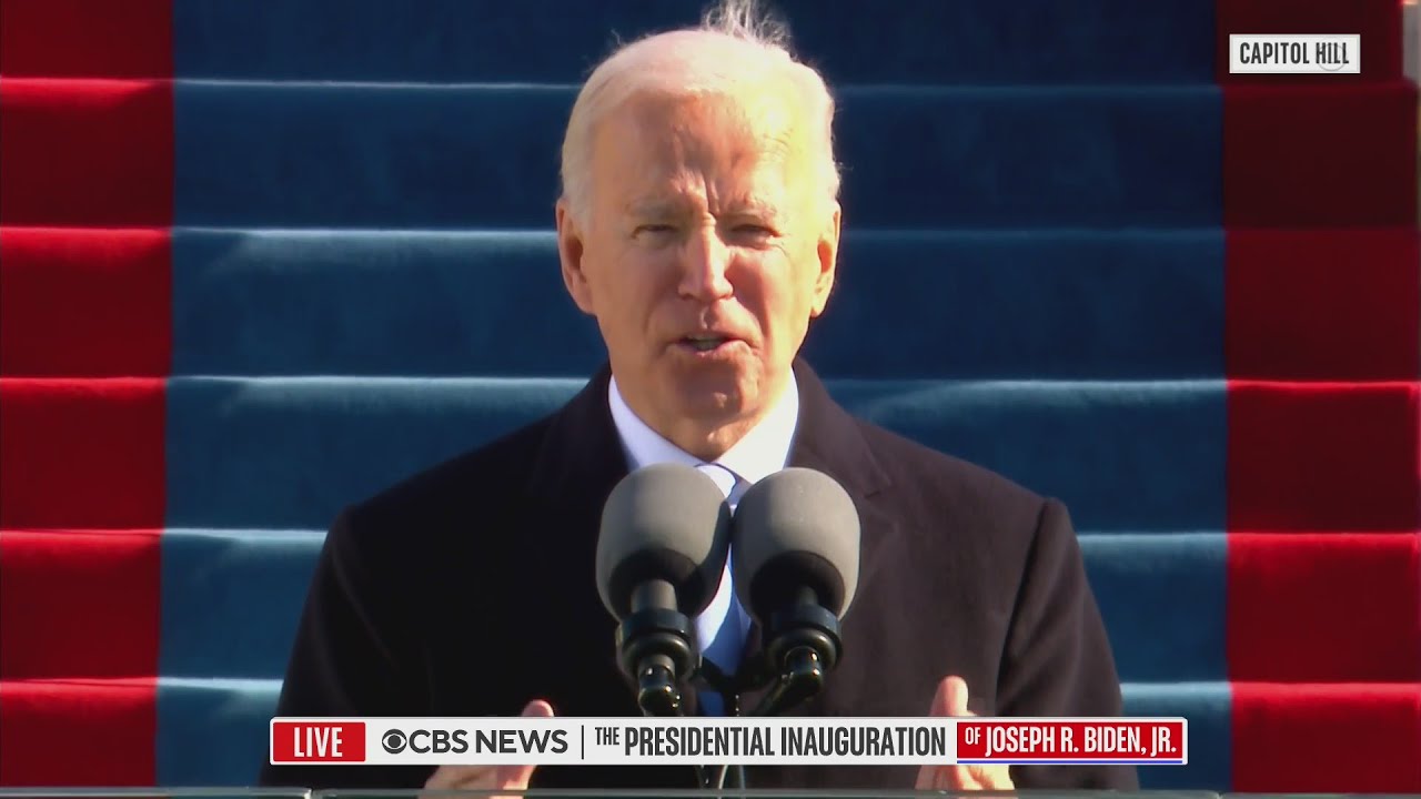 President Joe Biden delivers inaugural address