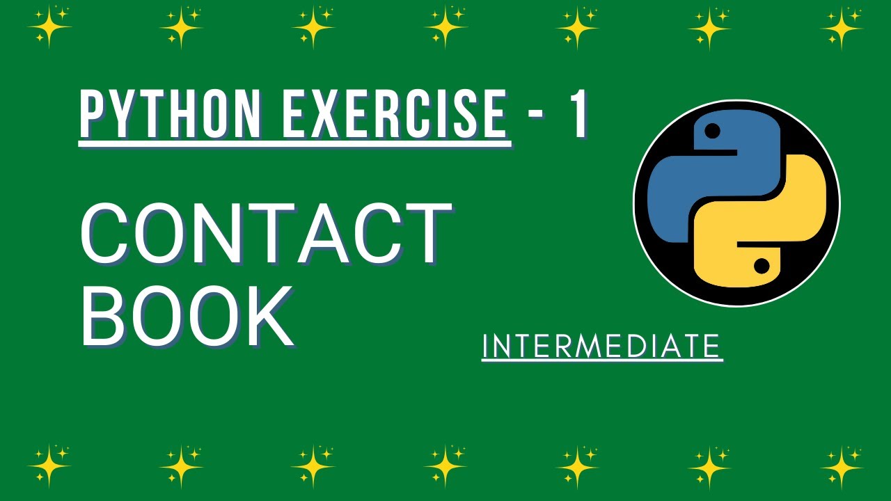 Create a Contact Book in Python with Tkinter - Step-by-Step Tutorial  |  Intermediate - Ex: 1