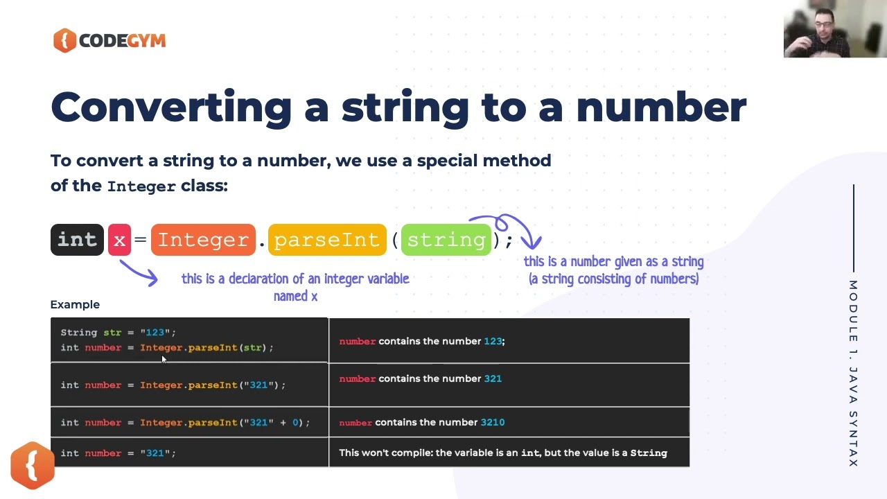 Java String to Int – How to Convert a String to an Integer | Part of the CodeGym University Course