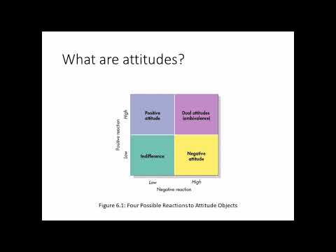 Social Psychology - Lecture 6 - Part 1 - Attitudes