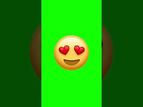Heart-Eyes Emoji (No Copyright Green-Screen) ♻️ GSUK #shorts