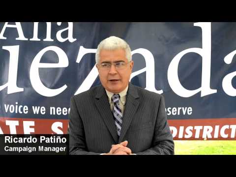 Ricardo Patiño:Ana Quezada Announcement for State Seat District 2