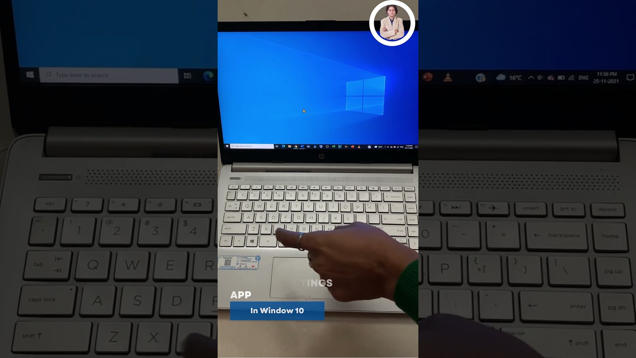How to open project settings app in windows 10?