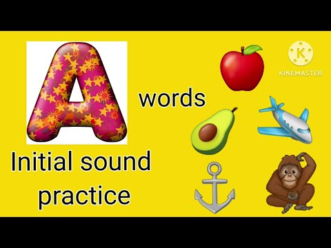 "A" letter sound story || List of words that start with "A" || "A" vocabulary words ||