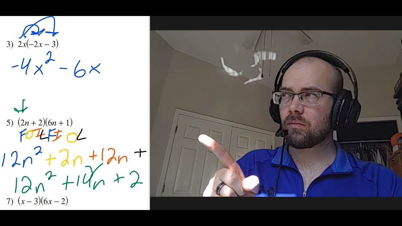 Multiplying Polynomials- Algebra 1 Kuta Worksheet Series