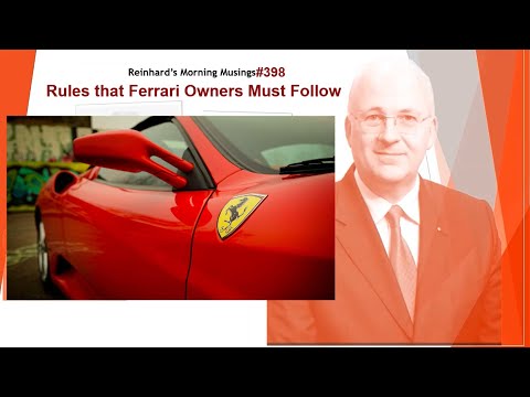 Rules that Ferrari Owners Must Follow