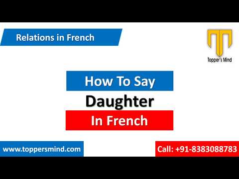 Daughter in French | French word for Daughter