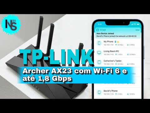 TP-Link Archer AX23 | Roteador com Velocidades até 1,8 Gbps e 4 Antenas para ampliar sinal Wi-Fi.